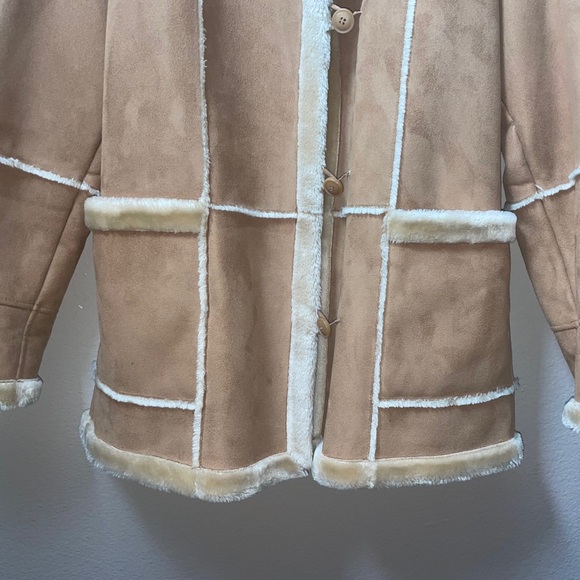 fleet street | Jackets & Coats | Fleet Street Suede Faux Fur Coat ...